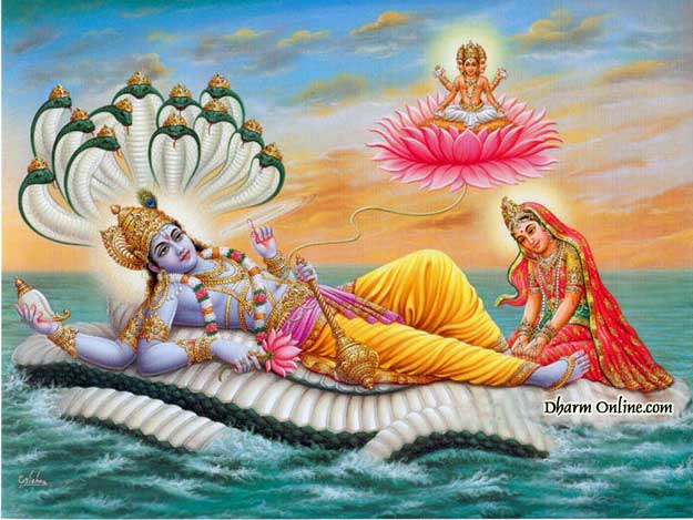 ಅಂತರ್ ಜಾಲದಲ್ಲಿ ನಾರಾಯಣ ದರ್ಶನ | Vishnu sleeping on the cosmic ocean ...