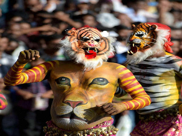 ಜಾನಪದ ಲೋಕದ ಮೇರು ನೃತ್ಯ ಹುಲಿವೇಷದ ಸುತ್ತ | Photo feature: Karnataka Folk ...