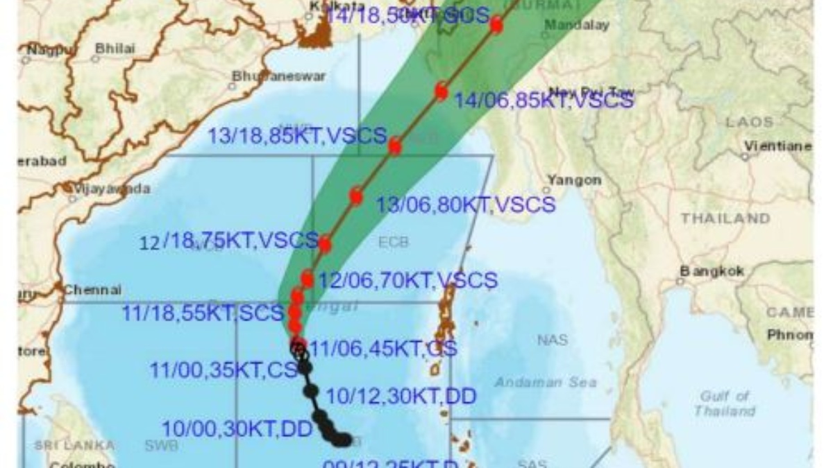 Cyclone Mocha: ಮೇ 15ರವರೆಗೆ 'ಮೋಚಾ' ಹಾವಳಿ, ಪ್ರತಿ ಗಂಟೆಗೆ 175 ಕಿ.ಮೀ. ವೇಗ ...