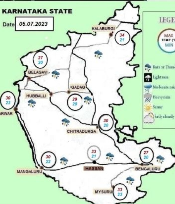 Karnataka Rains: ರಾಜ್ಯದ ವಿವಿಧ ಹೆದ್ದಾರಿಗಳು ಸಾಧಾರಣದಿಂದ ಭಾರಿ ಮಳೆ ಸಾಧ್ಯತೆ ...